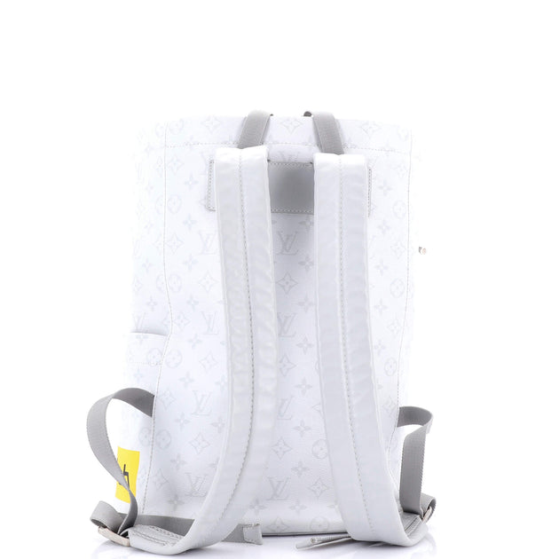 Louis Vuitton Chalk Backpack Limited Edition Logo Story Monogram Canvas ...