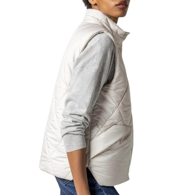 Lilla P Reversible Snap Front Vest In Opal | ShopSimon