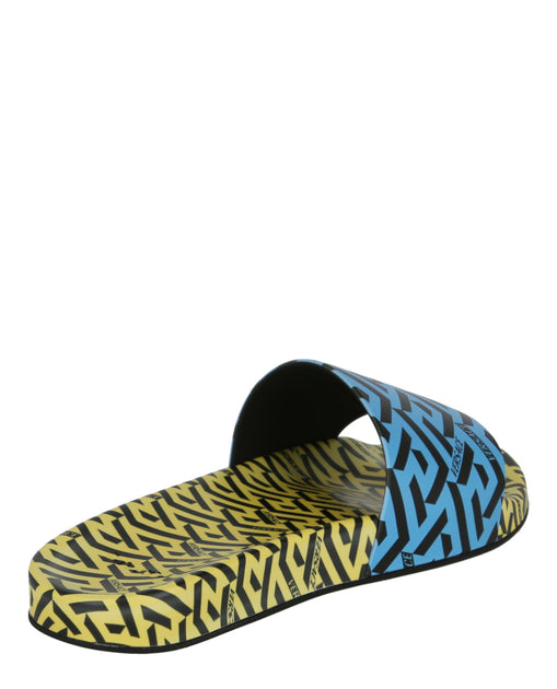 Versace Greca Print Slides | ShopSimon