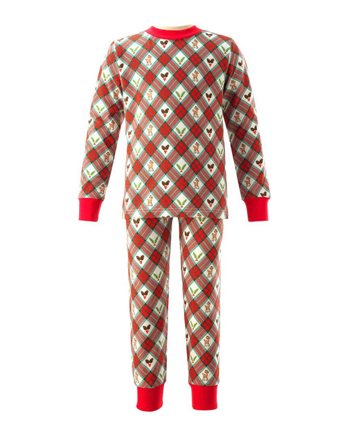 Rachel Riley Festive Fawn Jersey Pajama | ShopSimon