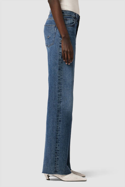 Hudson Rosie High-Rise Wide Leg Jean In Apollo | ShopSimon