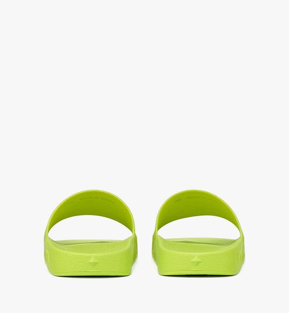 MCM Monogram Print Rubber Slides | ShopSimon