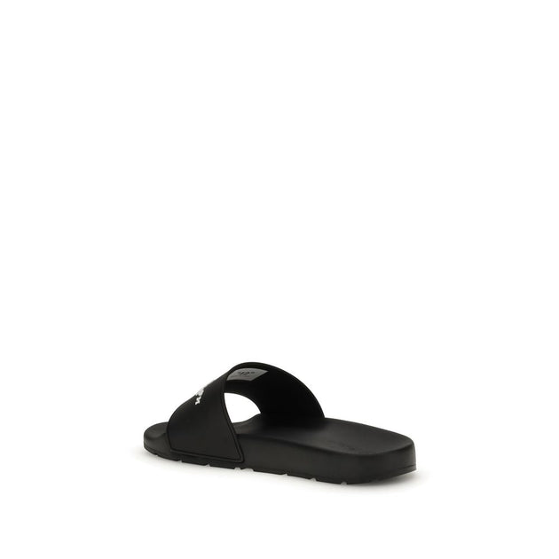 Off-White Off- Slides with Bookish Men's Logo | ShopSimon