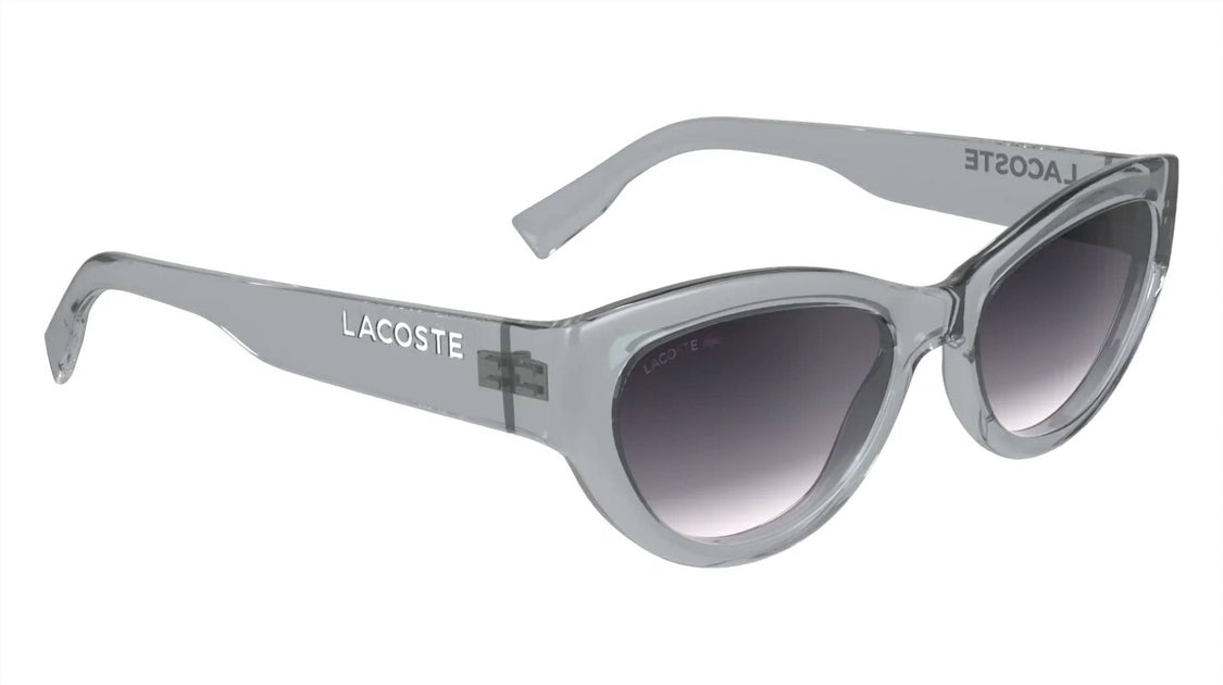 LACOSTE Women's L6013S Sunglasses In Transparent Grey/grey Gradient ...