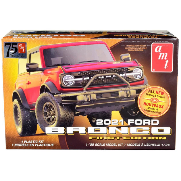 AMT 1-25 Scale Skill 2 2021 Ford Bronco First Edition Model Kit | ShopSimon