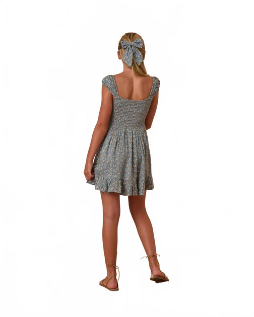 Rylee + Cru Kalina Mini Dress In Blue Floral | ShopSimon