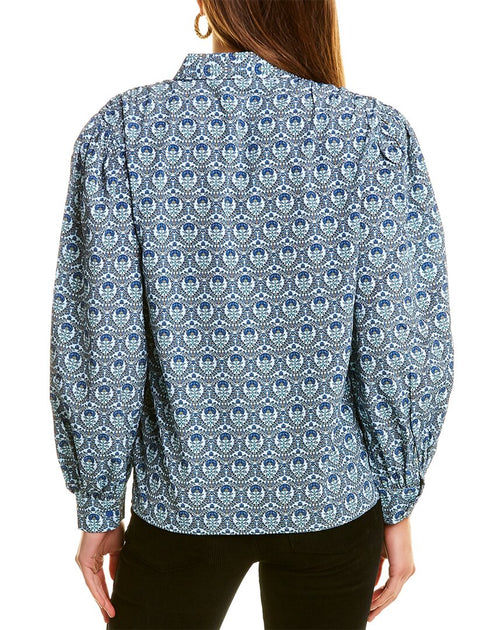 Garrie B Crepe Blouse | ShopSimon