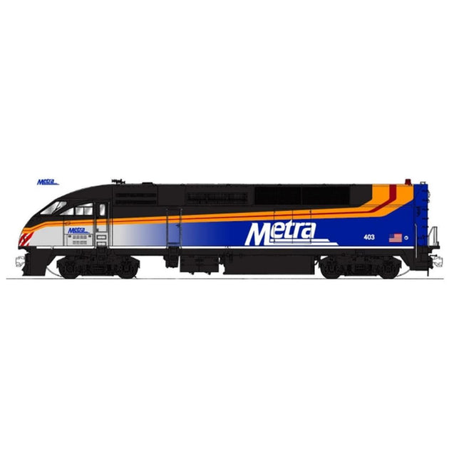 Kato N Scale Mp36ph Chicago Metra Diesel Locomotive No.424 Model Train ...