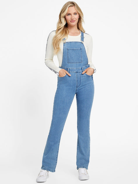Guess Factory Eco Penelope Bootcut Overalls | ShopSimon
