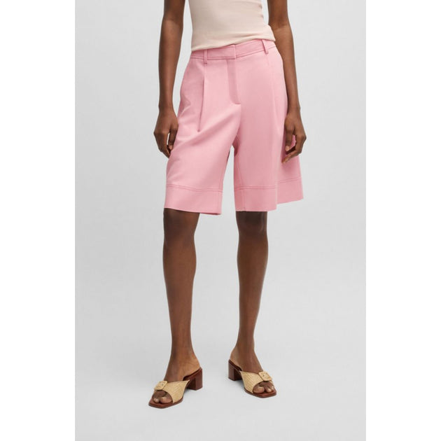 BOSS Formal shorts with front pleats | ShopSimon