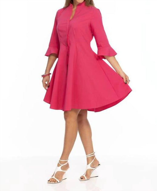 LIOR Victory Dress In Hot Pink | ShopSimon