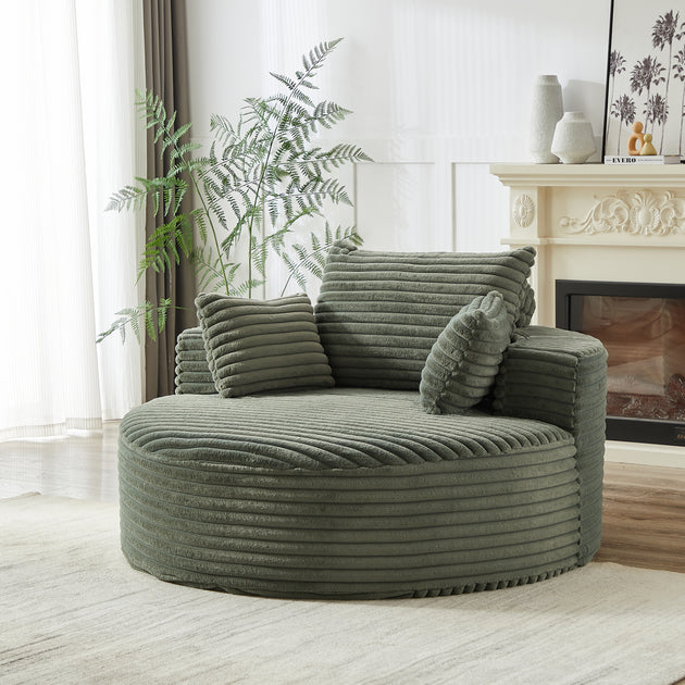 Streamdale Furniture Streamdale Corduroy Sponge Single Sofa, No ...