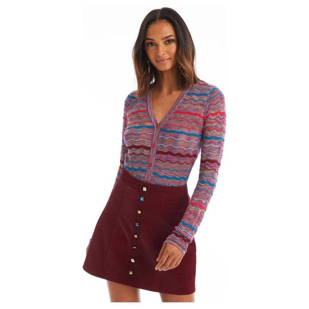 ALLISON NEW YORK Colleen Cardigan In Jewel Box | ShopSimon