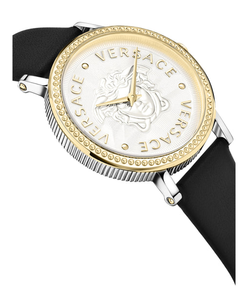 Versace V-Dollar Leather Watch | ShopSimon
