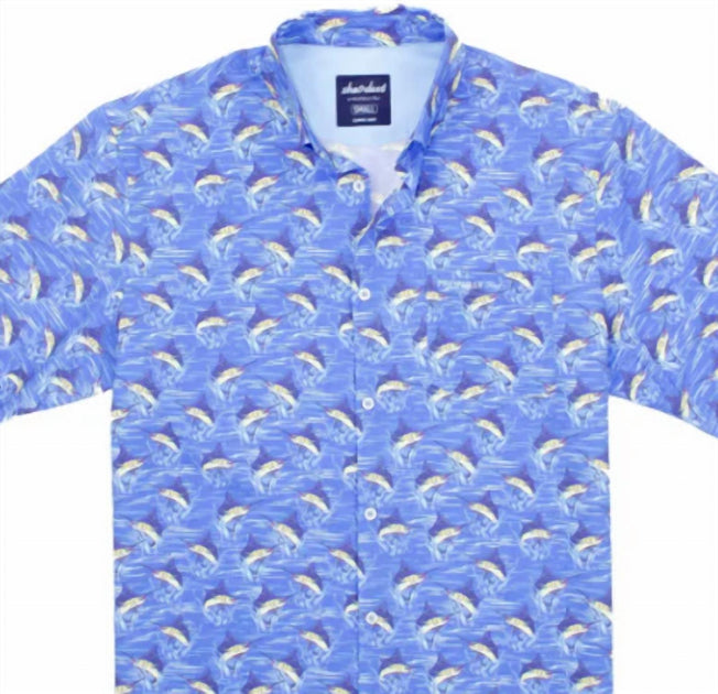 Properly Tied Men's Shordees Summer Shirt In Marlin | ShopSimon