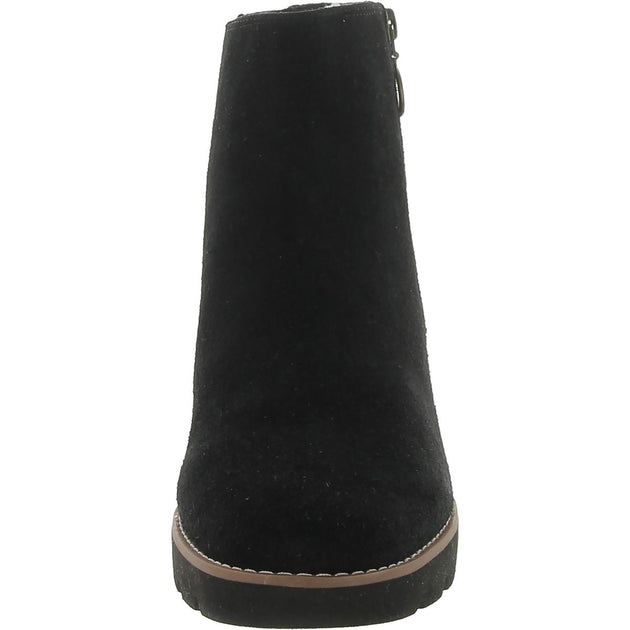 Vionic Hazal Womens Suede Wedge Booties | ShopSimon