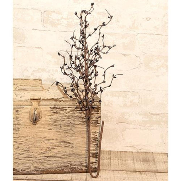 HomeGifo Pip Berry Spray 26" Gray & Black | ShopSimon