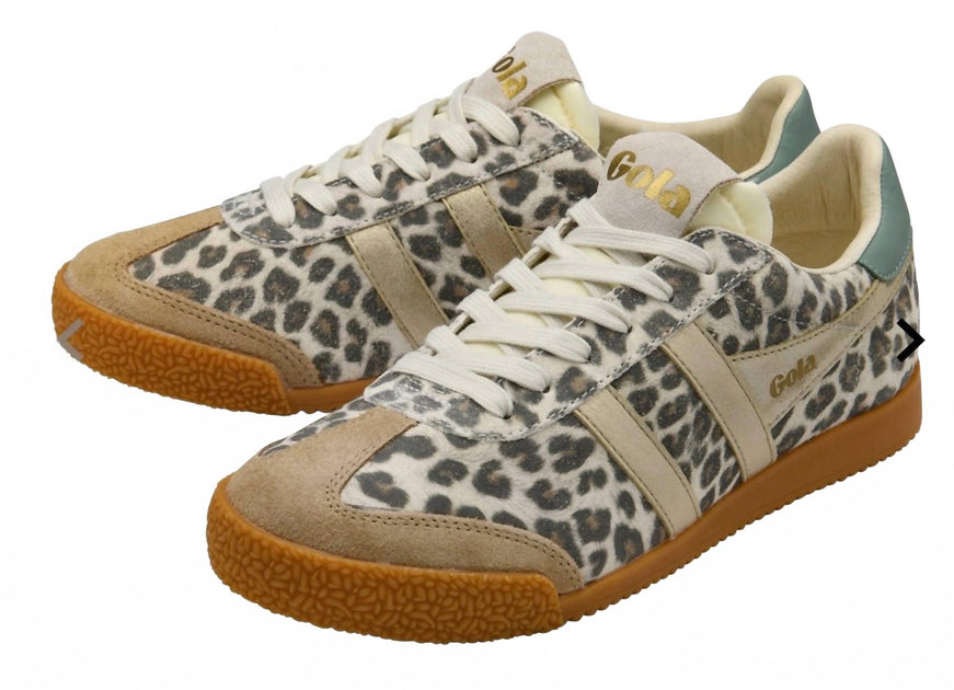 Gola Women's Elan Savanna Sneakers In Snow Leopard/gold | ShopSimon