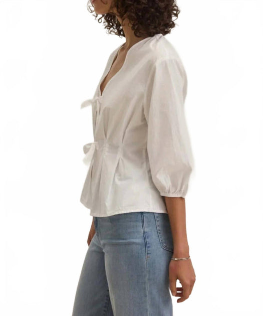 Velvet by Graham & Spencer Riri Top In White | ShopSimon