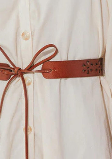 Cleobella Maxicana Tassel Belt In Cognac | ShopSimon