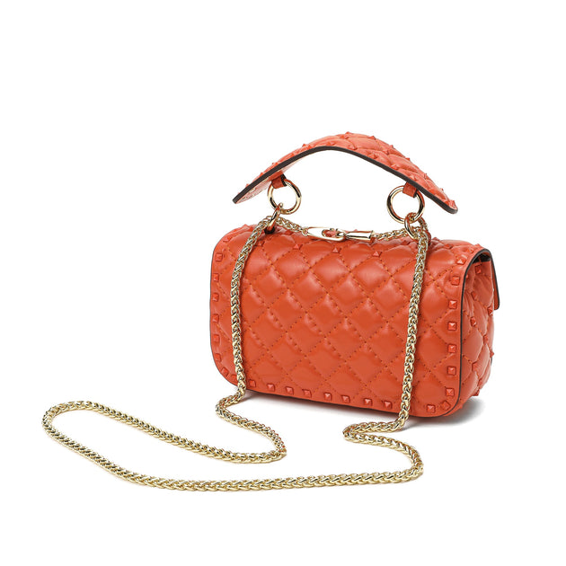 Tiffany & Fred Valenté Studded Leather Shoulder Bag | ShopSimon