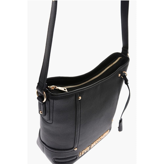 Moschino Love Texture Faux Leather Tote Bag With Embossed Women's Logo ...