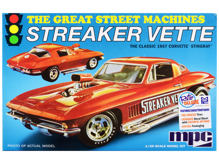 MPC Skill 2 Model Kit 1967 Chevrolet Corvette Stingray "streaker Vette ...