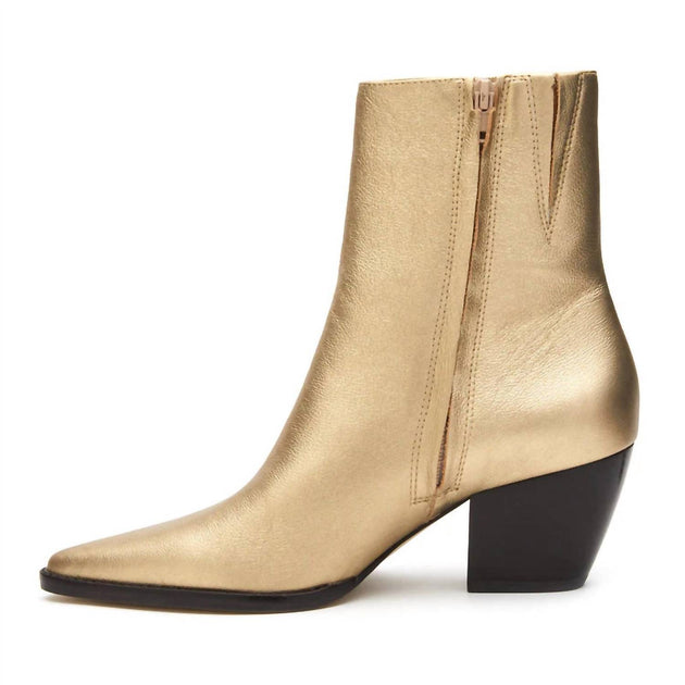 Matisse Caty Ankle Boot In Gold | ShopSimon