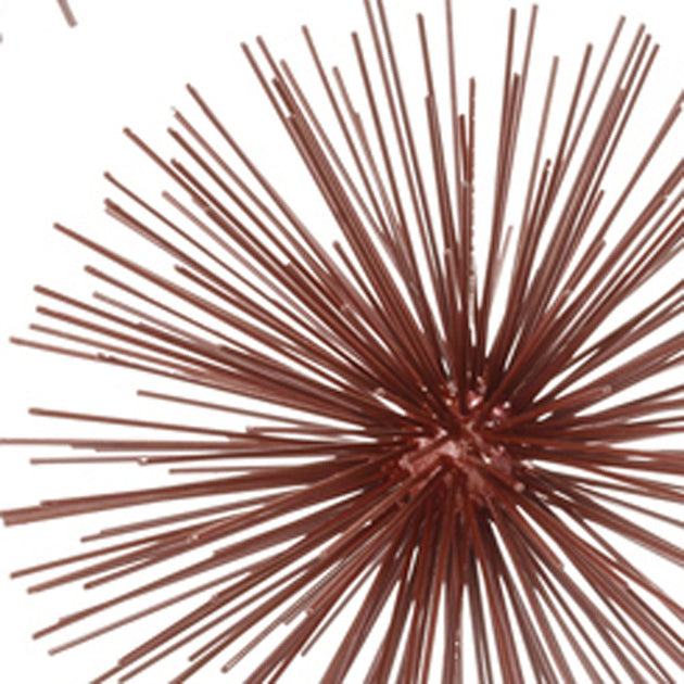 Homezia 10" X 10" X 10" Red Large Spiked Sphere | ShopSimon