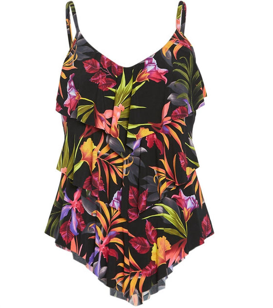 Magicsuit Rita Tankini Top In Black | ShopSimon