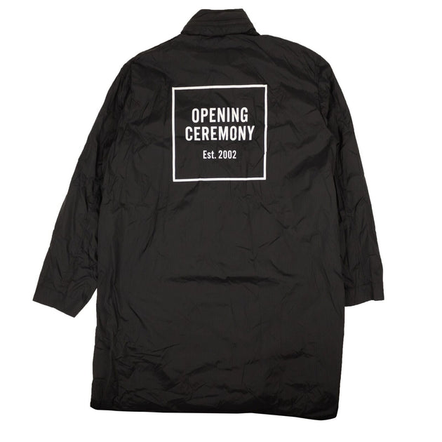 Opening Ceremony Nylon Logo Trench Coat - Black | ShopSimon