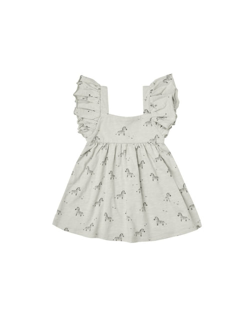 Rylee + Cru Girls Mariposa Dress In Zebra | ShopSimon
