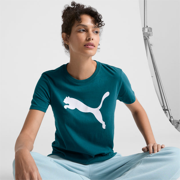 Puma Women's Essentials Big Cat Logo Tee | ShopSimon