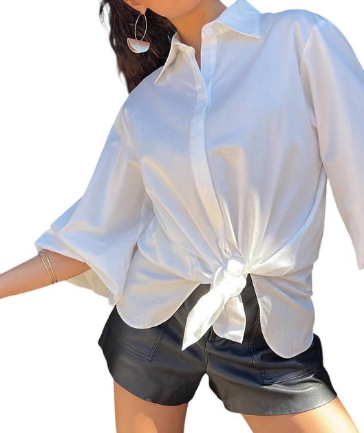 Rainment Beres Blouse In White | ShopSimon