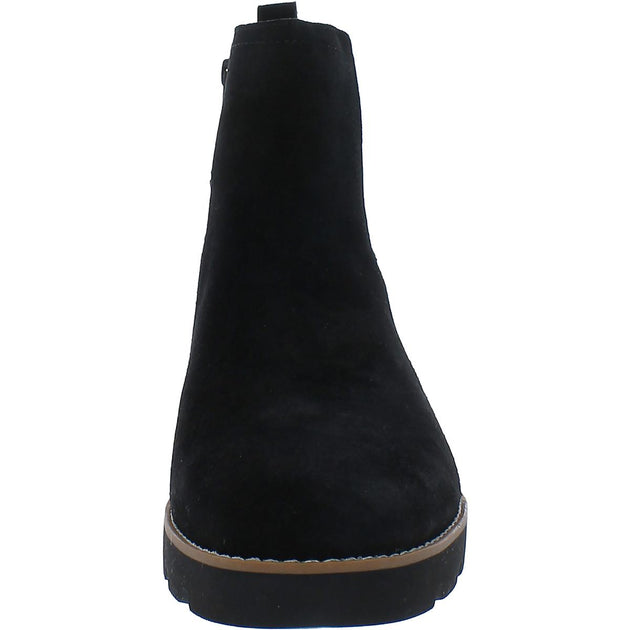 Vionic Brighton Womens Suede Water Repellent Chelsea Boots | ShopSimon