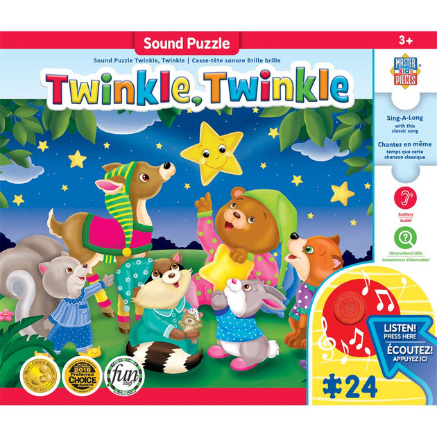 Masterpieces 18 X 24 In. Sing-a-long Twinkle Twinkle Kids Puzzle With ...