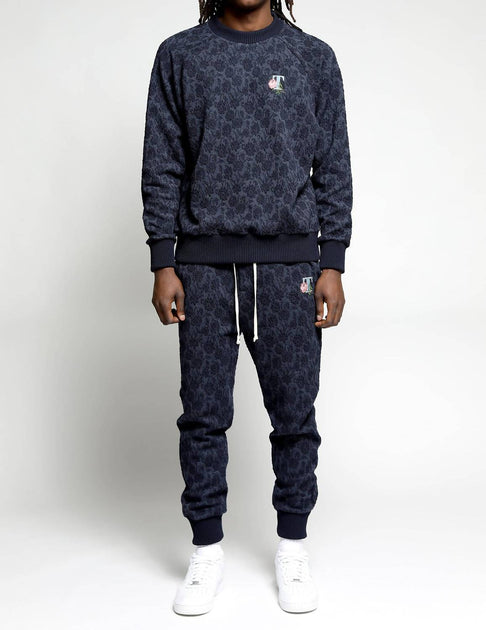 TWENTY MONTREAL Floral 3D Blister Pants In Twilight | ShopSimon