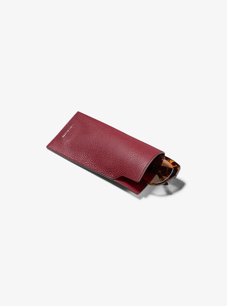 Michael Kors Jet Set Pebbled Leather Sunglass Case | ShopSimon