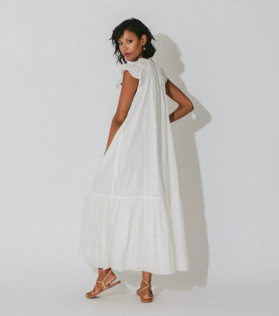 Cleobella Malta Ankle Dress In Ivory | ShopSimon