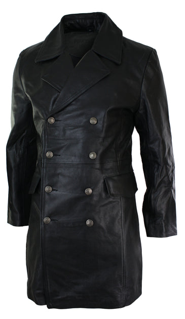 TruClothing 3/4 Leather German Generals Jacket | ShopSimon