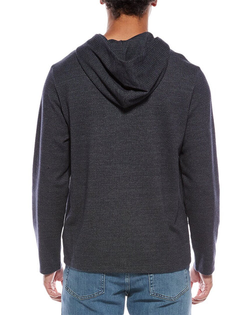 Vince Cross Hatch Birdseye Hoodie | ShopSimon