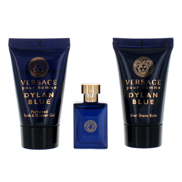 Versace Dylan Blue By , 3 Piece Mini Gift Set For Men. | ShopSimon