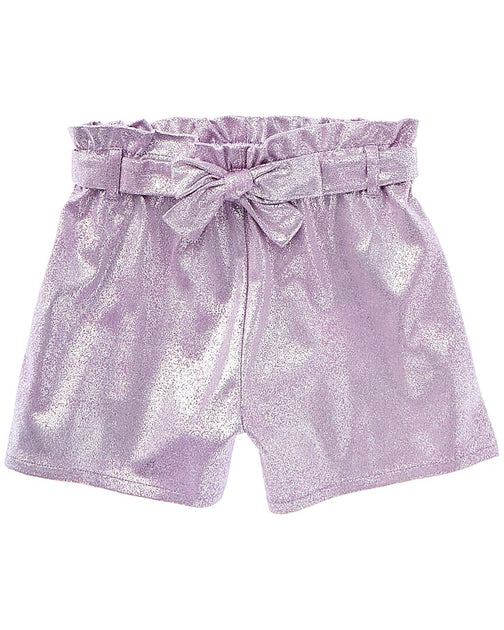 Flapdoodles Allover Crackled Foil Print Short | ShopSimon