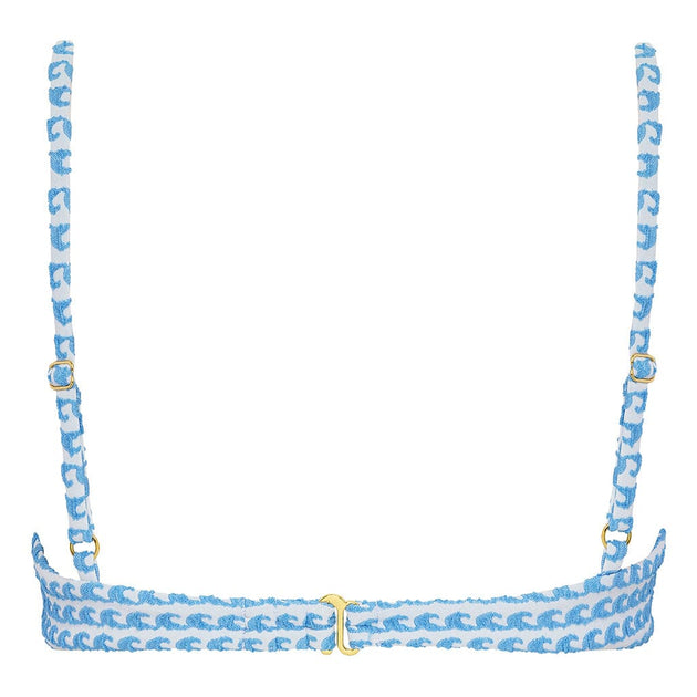 Montce Wave Repeat Dainty Bikini Top | ShopSimon