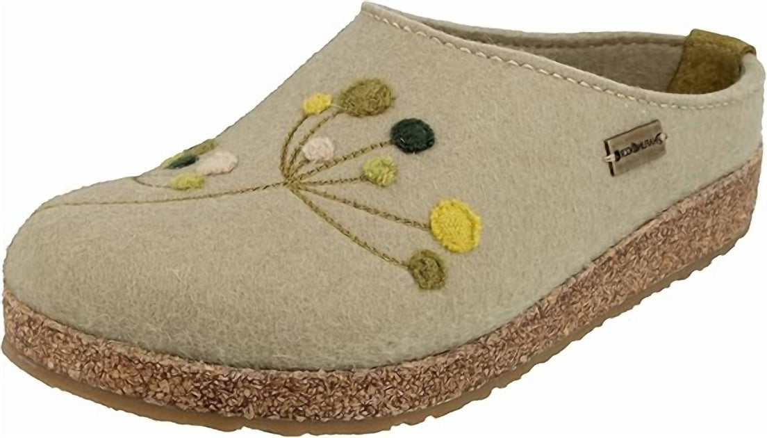 HAFLINGER Women's Grizzly Amaya Classic Boiled Wool Clogs In Sahara ...