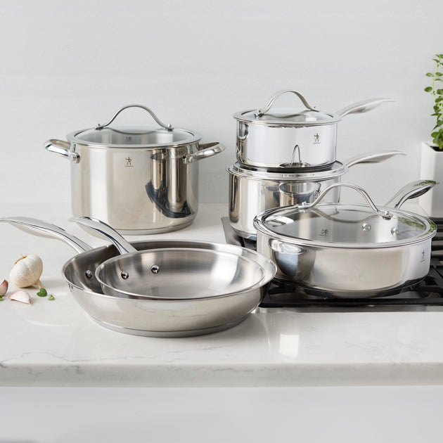 Henckels Aragon 10-pc Stainless Steel Cookware Set | ShopSimon