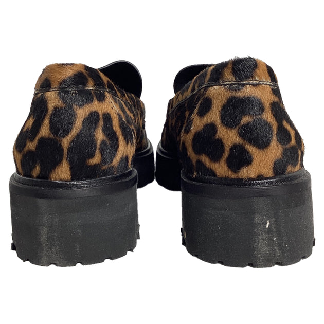 Reformation Agathea Leopard-print Loafers In Animal Print Ponyhair ...