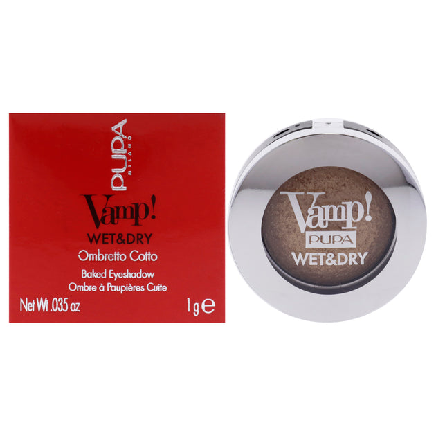 Pupa Milano Vamp! Wet And Dry Baked Eyeshadow - 101 Precious Gold By ...