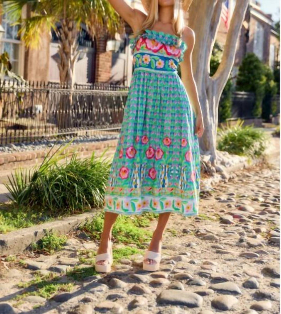 Alden Adair Cathrine Dress In Blue | ShopSimon