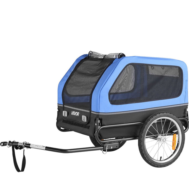 VEVOR Dog Bike Trailer, Supports Up To 88 Lbs, Pet Cart Bicycle Carrier ...